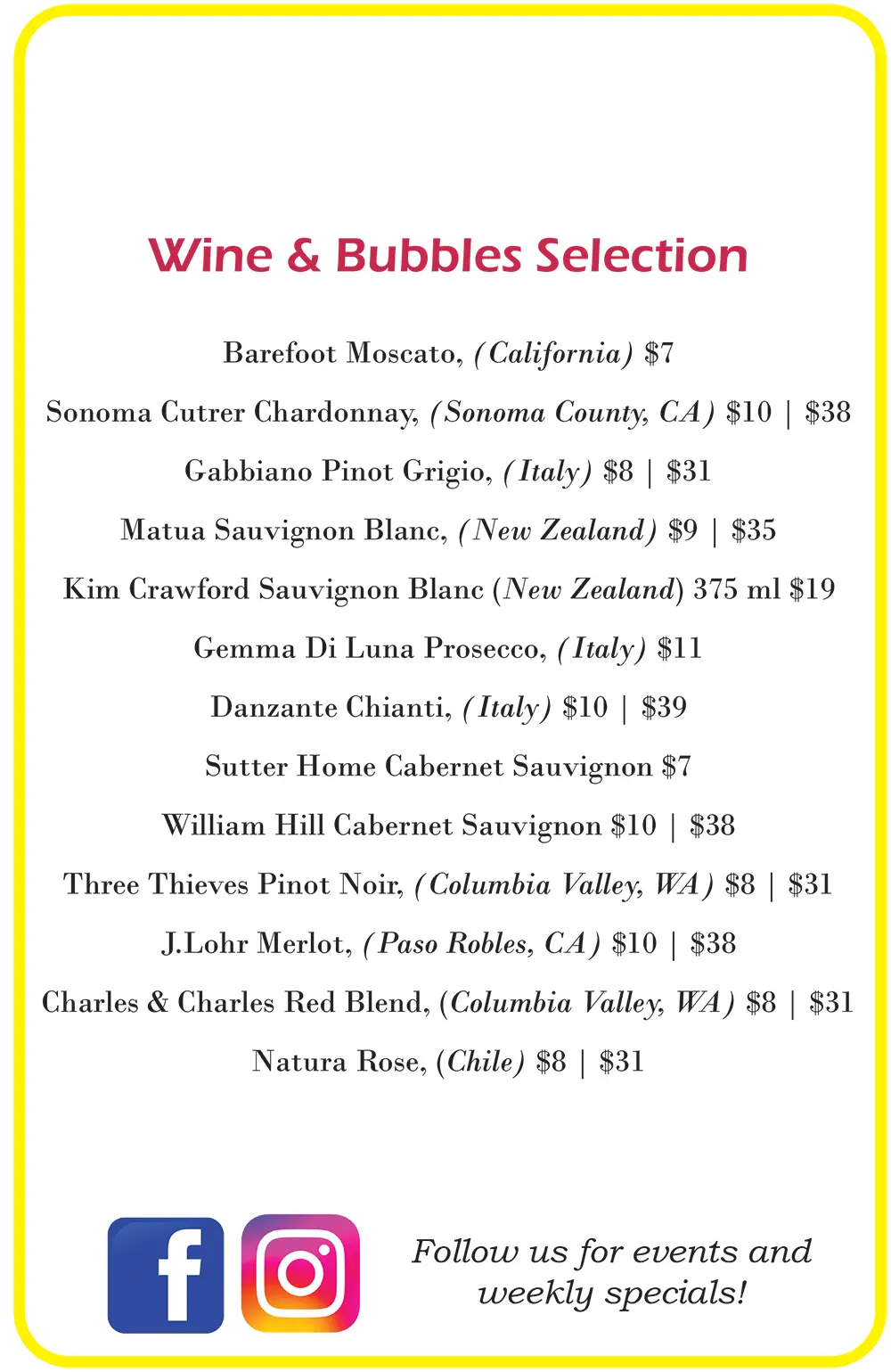 NIC-O-BOLI® & Sauces Dine to Donate Private Events Contact